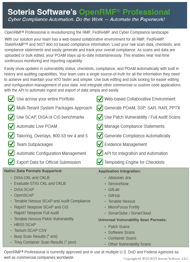 Soteria Software | Documentation and White Papers